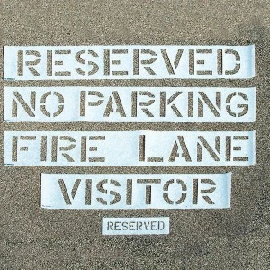 our hign quality material [ 8 ] Traffic Control Parking Lot Stencils is ...